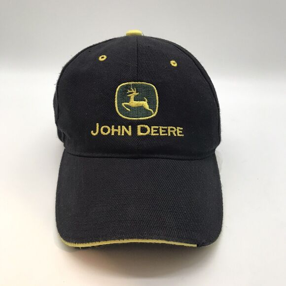 John Deere | Accessories | John Deere Adjustable Hat Black With Gold ...